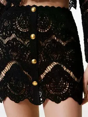 TWINSET Crochet Mini Skirt