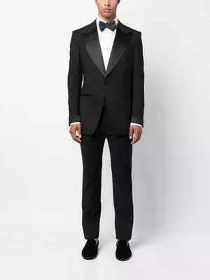 TOM FORD Peak Lapels Single-breasted Suit - Black