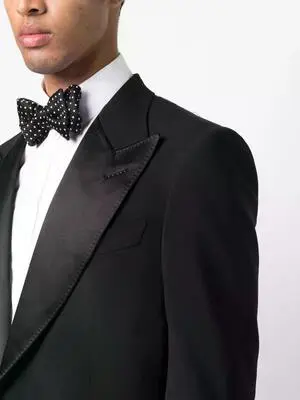 TOM FORD Peak Lapels Single-breasted Suit - Black