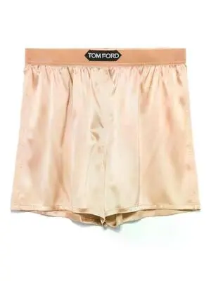 TOM FORD Satin Boxer Shorts - Neutrals