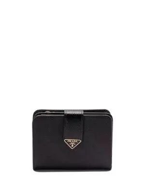 Prada Triangle-logo Bi-fold Wallet - Black