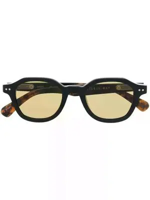 PETER AND MAY Sky Square-frame Sunglasses - Black