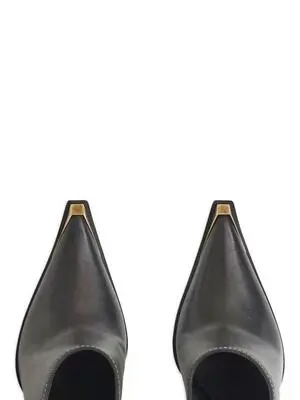 Etro Metallic Toe-cap Leather Mules
