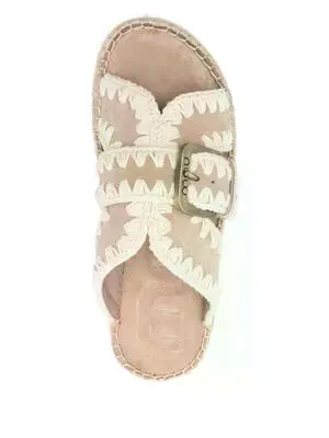 Mou Heeled Jute Sandals - Neutrals