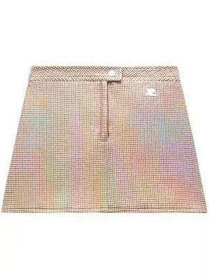 COURREGES Re-edition Checked Miniskirt