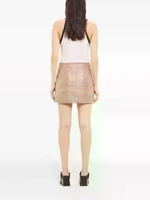 COURREGES Re-edition Checked Miniskirt