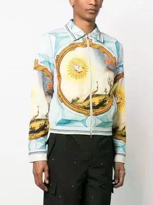 Amiri Landscape Frame Varsity Jacket