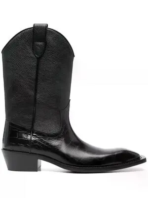 Martine Rose 50mm Cowboy Boots - Black