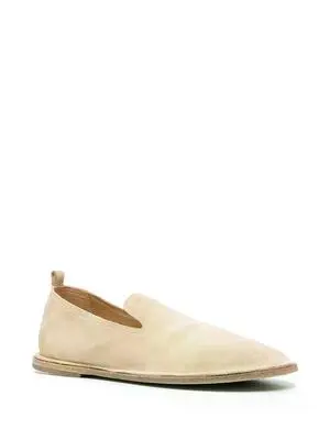 Marsèll Strasacco Round-toe Suede Loafers - Neutrals