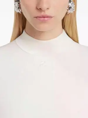 COURREGES Infinity Flecked Hoop Earrings