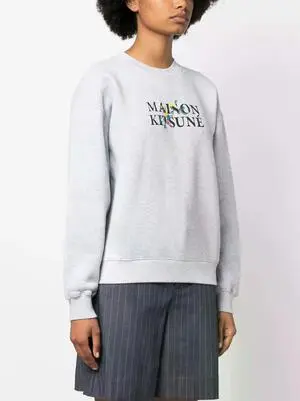 Maison Kitsuné Logo-print Cotton Sweatshirt