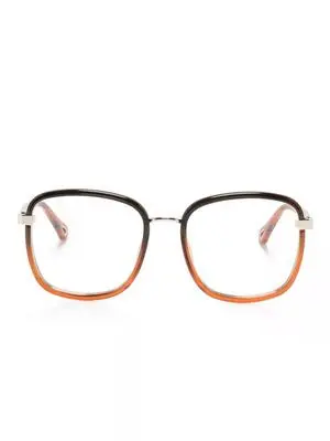 Chloé Square-frame Glasses - Brown