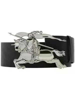 BURBERRY Equestrian Knight Leather Belt
