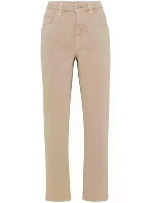 Brunello Cucinelli Mid-rise Cropped Jeans