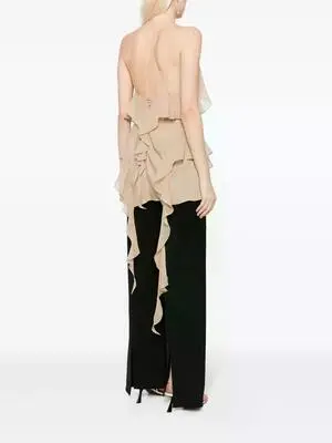 Khaite Draped Silk Top