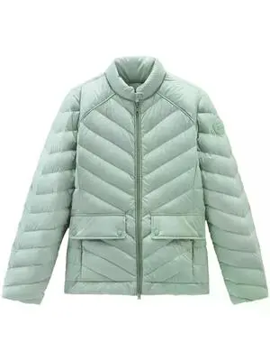 Woolrich Logo-appliqué Chevron-quilted Puffer Jacket