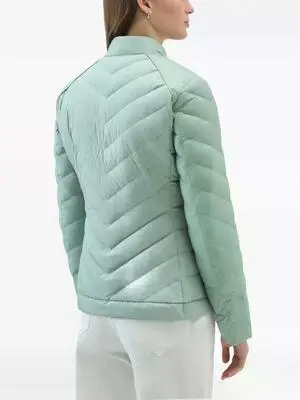 Woolrich Logo-appliqué Chevron-quilted Puffer Jacket
