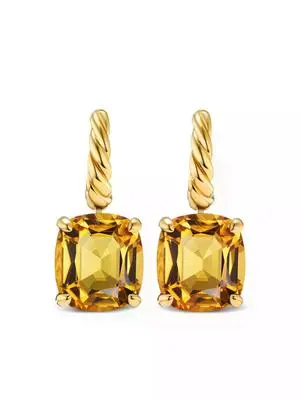 David Yurman 18kt Yellow Citrine Marbella Earrings