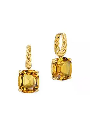 David Yurman 18kt Yellow Citrine Marbella Earrings