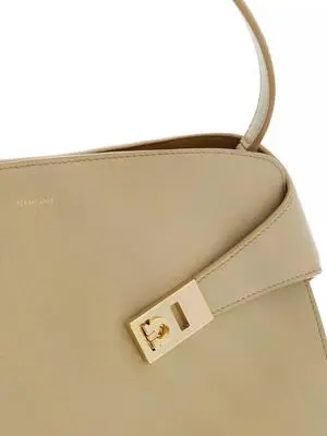 FERRAGAMO Medium Hug Leather Shoulder Bag