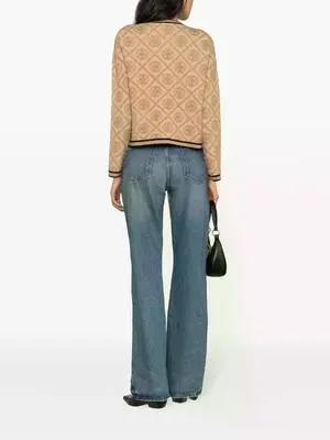 Tory Burch Kendra Embossed Wool Cardigan