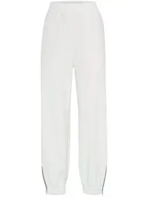 Brunello Cucinelli Mid-rise Track Trousers - White