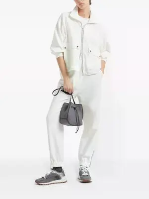 Brunello Cucinelli Mid-rise Track Trousers - White