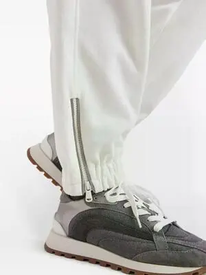 Brunello Cucinelli Mid-rise Track Trousers - White