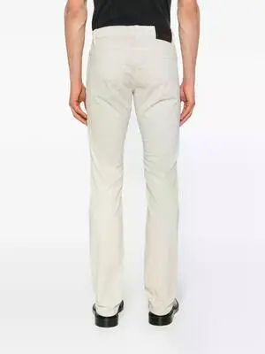 Brioni Chamonix Mid-rise Straight-leg Jeans - Neutrals