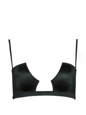 MAISON CLOSE Glow Bralette Bikini Top - Black