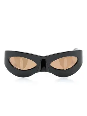CHARLES JEFFREY Neko Cat-eye Sunglasses - Black