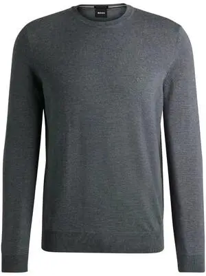BOSS Crew Neck Jumper - Grey