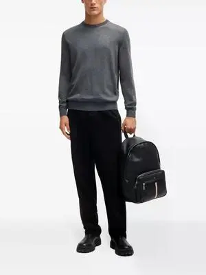 BOSS Crew Neck Jumper - Grey