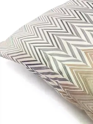 Missoni Zigzag-pattern Feather Down Cushion - Neutrals