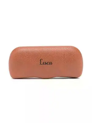 LESCA Gaston Round-frame Glasses - Brown