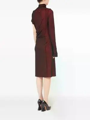 MAISON MARGIELA Asymmetric Ruched Midi Dress