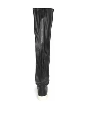 Rick Owens Thigh-high Leather Boots - Black