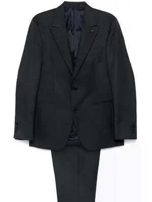 LARDINI Virgin Wool Suit - Blue