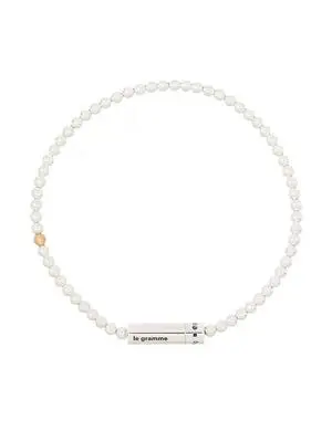 Le Gramme Le 11g Brushed Bead Bracelet - Silver