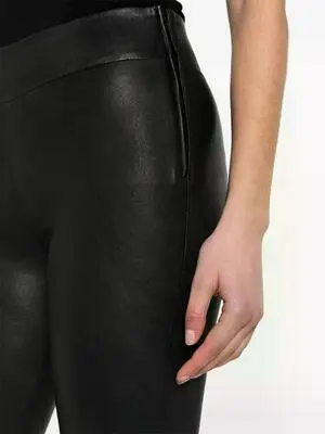 ARMA Flared Cropped Leather Trousers
