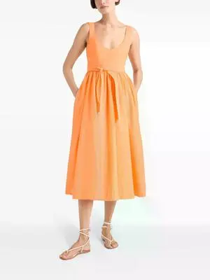 Cinq À Sept Kilah Draped Midi Dress