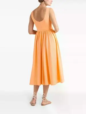 Cinq À Sept Kilah Draped Midi Dress