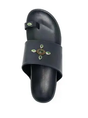 MADISON MAISON Tyche Toe Ring Sandals - Blue