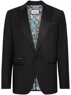 Philipp Plein Beaded Peak-lapel Blazer