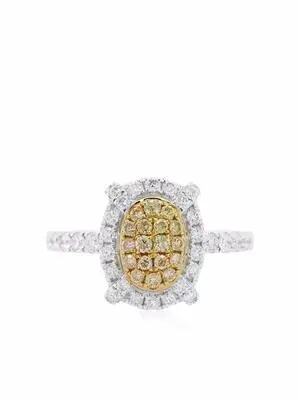 HYT JEWELRY Platinum Diamond Engagement Ring - Silver