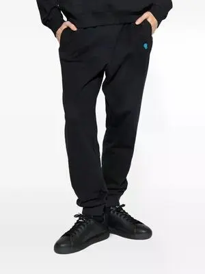 Versace Cotton Embroidered-logo Sweatpants