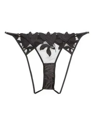 FLEUR DU MAL Lily Briefs - Black