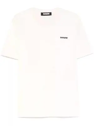BARROW Logo-print T-shirt - Neutrals