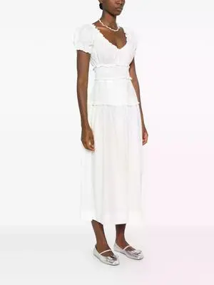 DÔEN Leanne Midi Dress - White