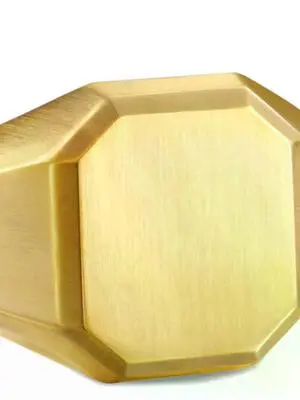 David Yurman 18kt Yellow Streamline Signet Ring